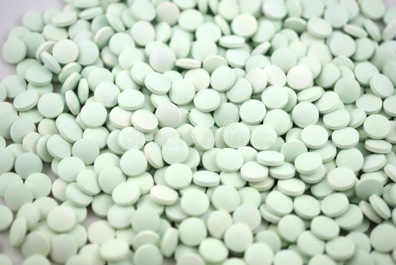 Fondo Redondo Verde Claro Del Primer De Las Píldoras Imagen de archivo ...
