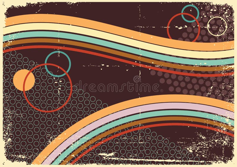 Fondo Retro De Abstract.Vintage Ilustración del Vector - Ilustración de ...