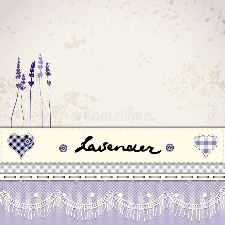 Fondo retro de la lavanda ilustración del vector. Ilustración de ...