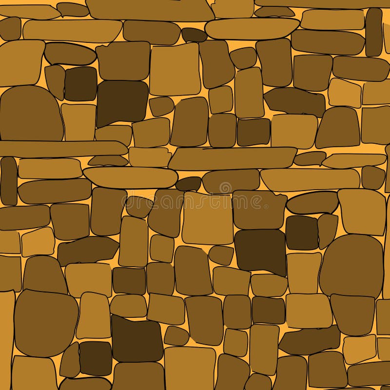 Fondo Retro De La Pared De Piedra De La Roca Vector Ilustración del ...