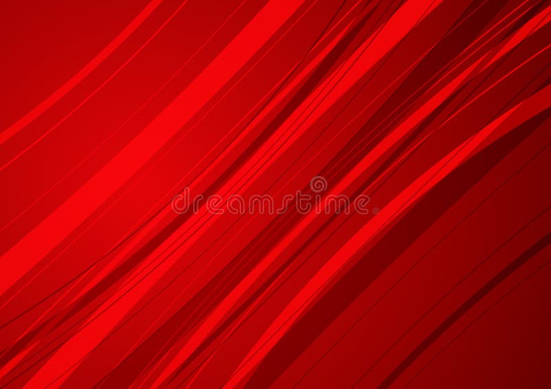 Fondo Rojo Abstracto Con La Curva Roja Ilustración del Vector ...
