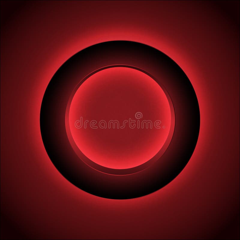 Abstracto Negro Círculo Rojo Hecho De Rectángulos Vector Fondo ...