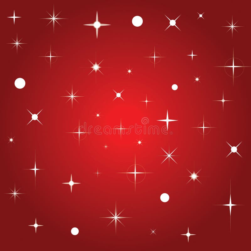 Fondo Rojo Con Las Estrellas Ilustración del Vector - Ilustración de ...