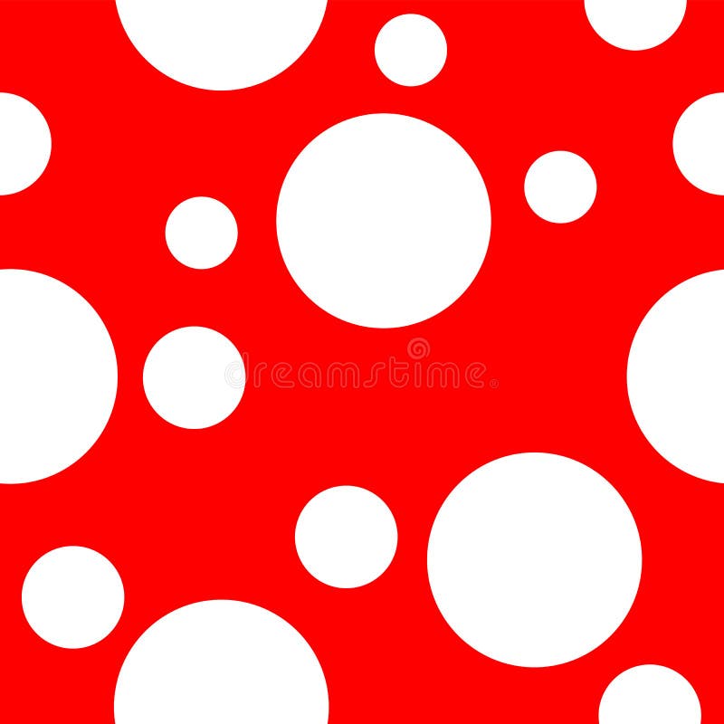 Fondo Rojo Con Puntos Blancos Ilustración del Vector - Ilustración de ...