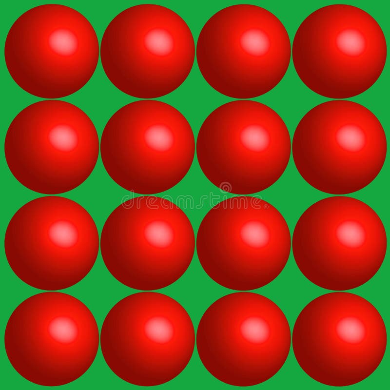 Fondo Rojo Del Día De Fiesta De Las Bolas Stock de ilustración ...