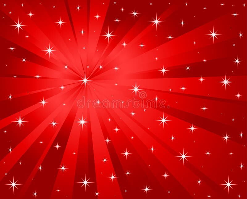 Fondo Rojo Del Vector De Las Estrellas Ilustración del Vector ...