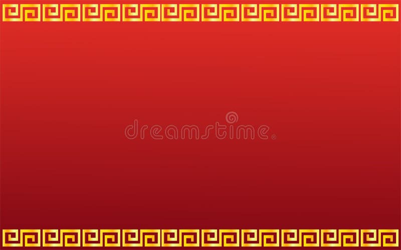 Fondo rojo feliz chino stock de ilustración. Ilustración de lunar ...