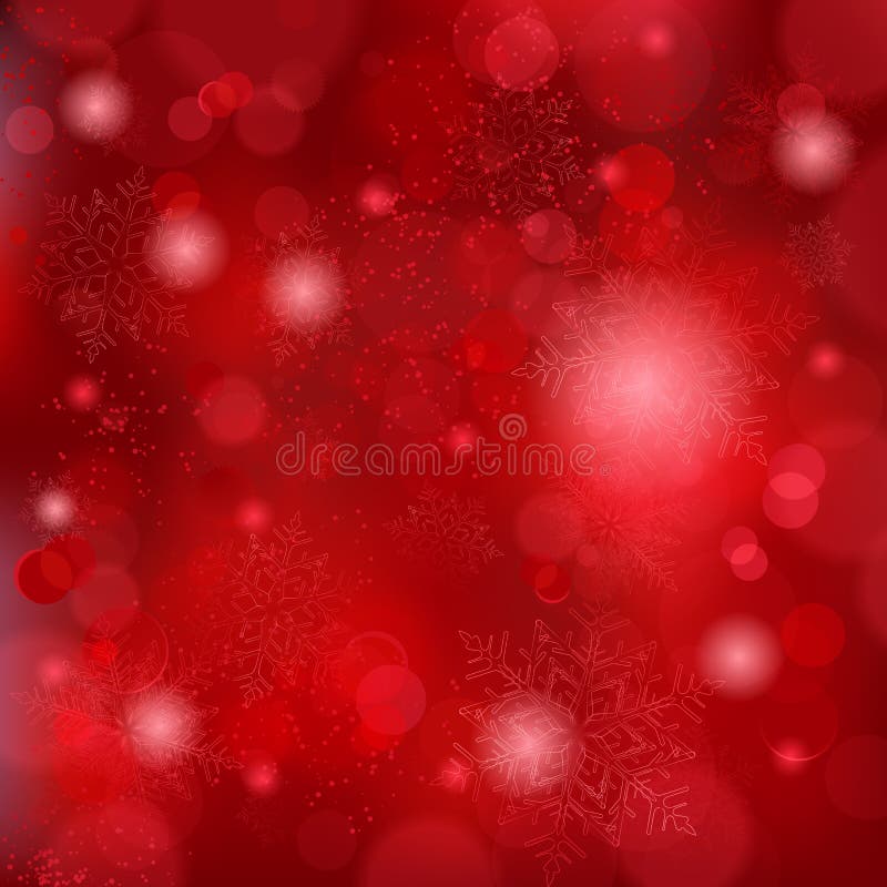 Fondo Rojo Suave Hermoso Del Copo De Nieve Ilustración del Vector ...