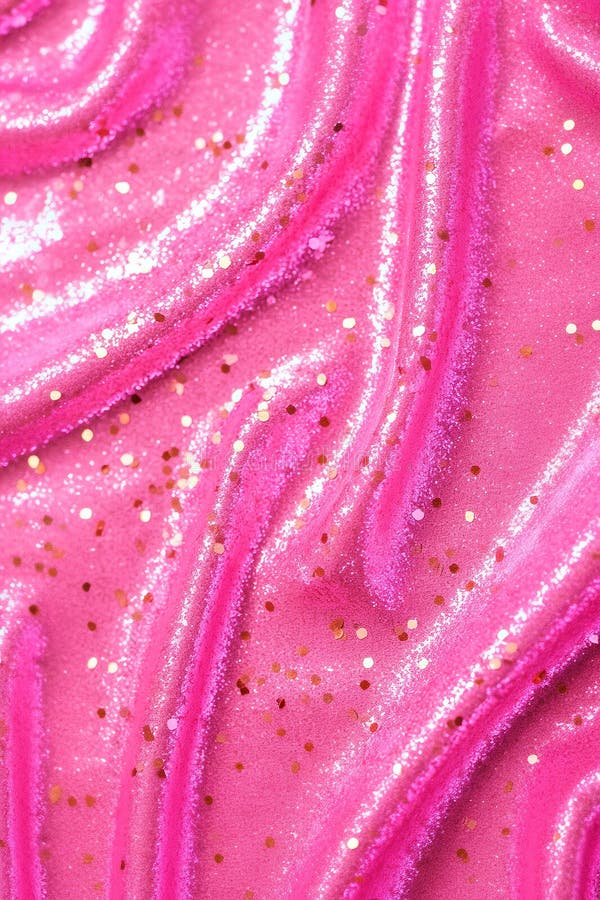 Fondo Rosa Brillante Con Brillo Dorado Stock de ilustración ...