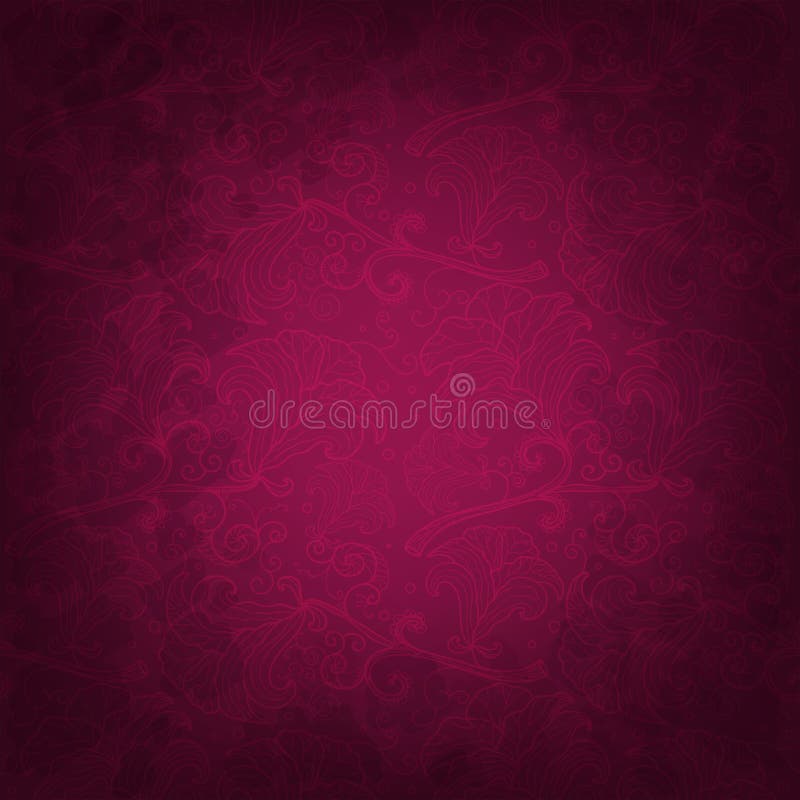 Rosa Scura Di Rosa Con Tre Fioriture Isolate Su Bianco Illustrazione ...