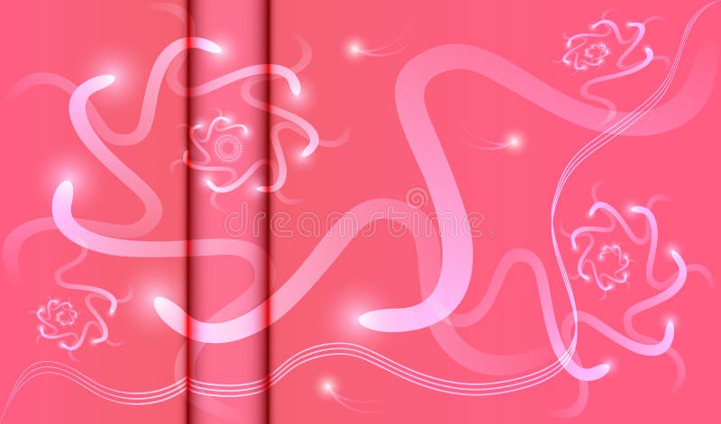 Los Espirales Del Color De Rosa. Stock de ilustración - Ilustración de ...