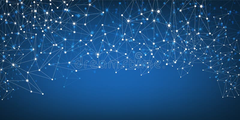 Fondo Social Azul De La Red Ilustración del Vector - Ilustración de ...