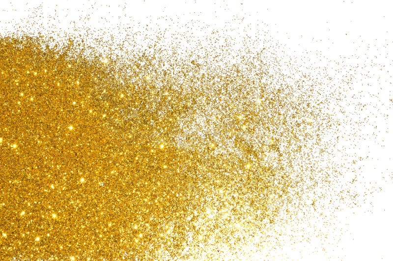 Fondo Texturizado Con La Chispa De Oro Del Brillo En Blanco Foto de ...