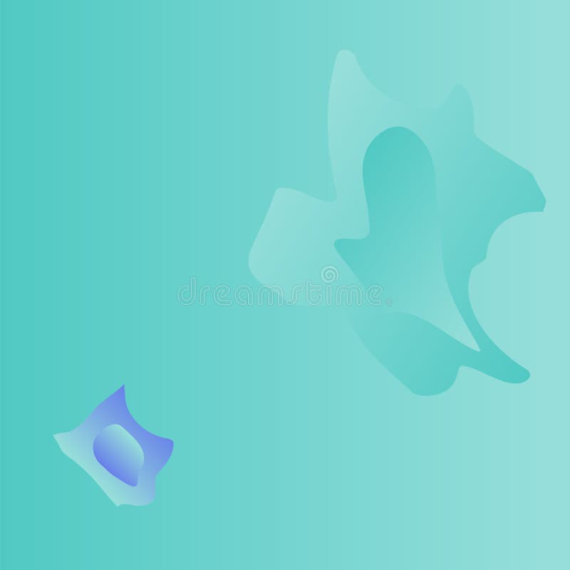 Fondo Turquesa Con Puntos Curvos Abstractos. Stock de ilustración ...