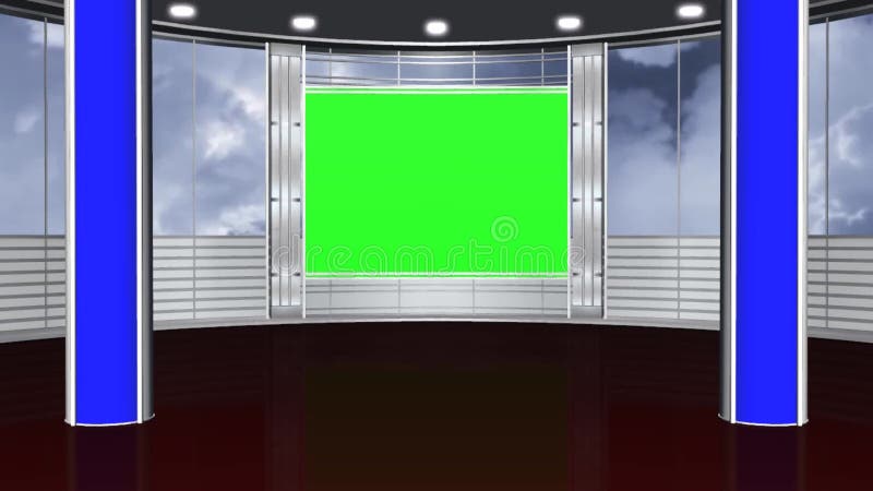 Fondo Virtual 4 Del Estudio - Pantalla Verde Almacen De Video - Vídeo ...