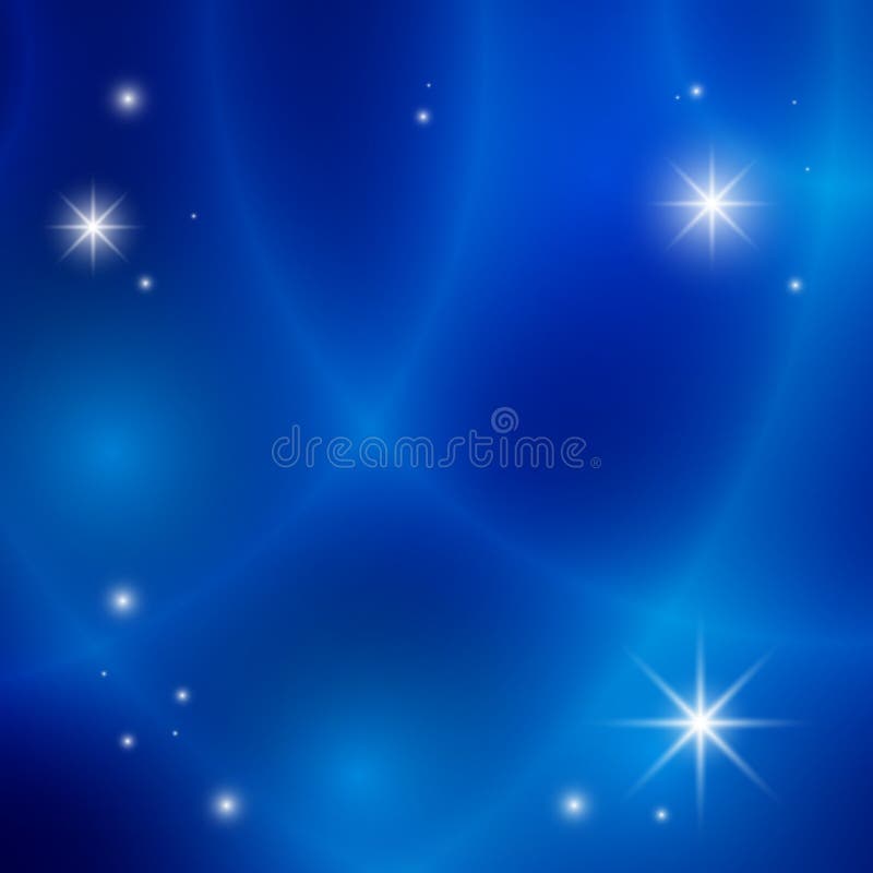 Fondo Y Estrellas Azules - Vector Ilustración del Vector - Ilustración ...