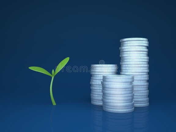 Fondos Crecientes/inversiones Stock de ilustración - Ilustración de ...