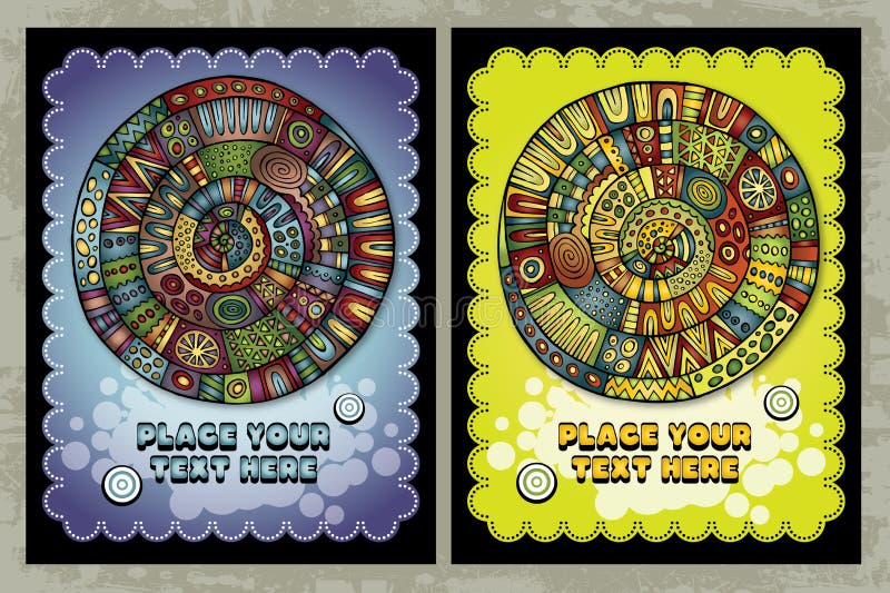 Fondos redondos abstractos ilustración del vector. Ilustración de ...