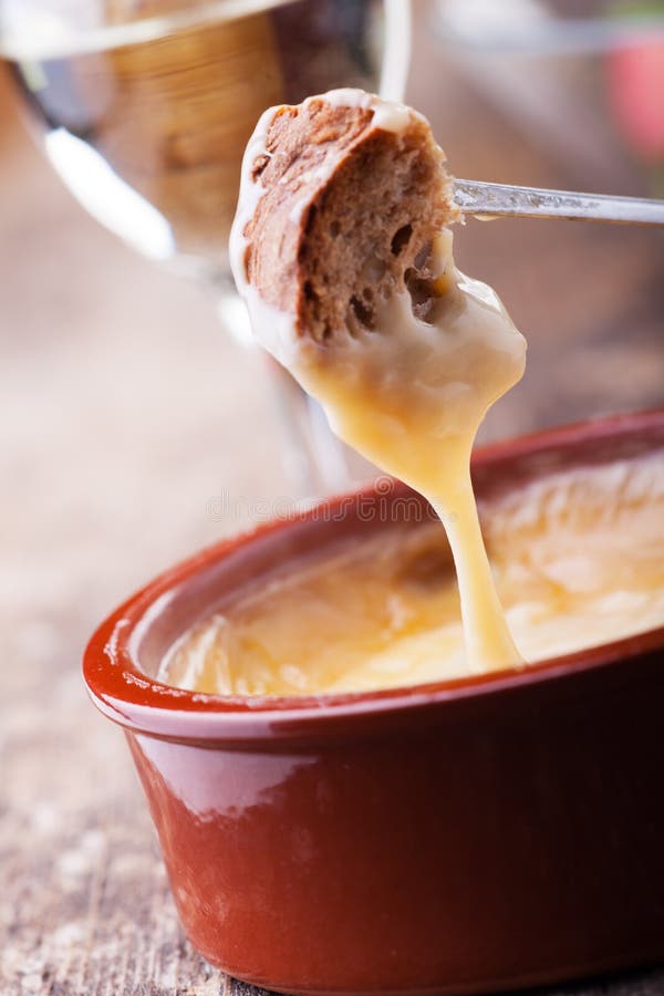 Cheese fondue from left stock image. Image of swiss, restaurant - 2466077