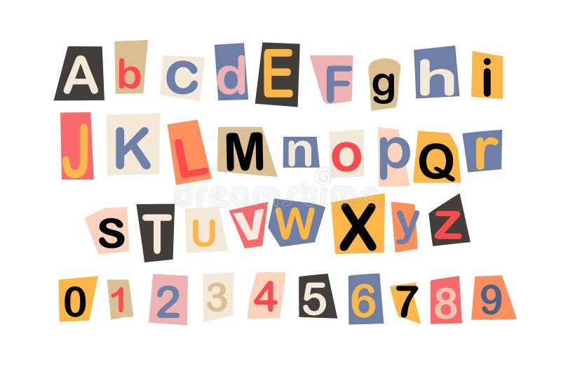 Cardboard Square Alphabet Letters Stock Photos - Free & Royalty-Free ...
