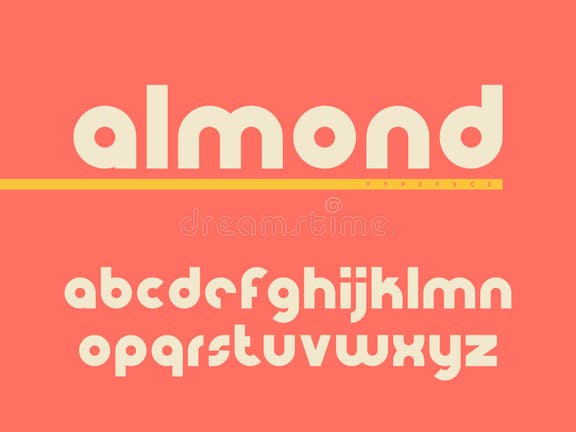 Rounded Lowercase Font. Latin Alphabet Letters Stock Vector ...