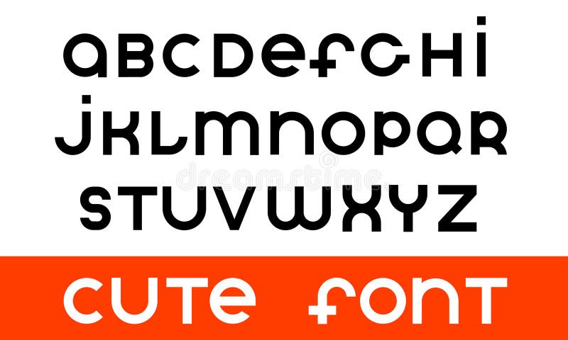 Font, Alphabet. Latin ABC, Design Element, Vector Stock Vector ...