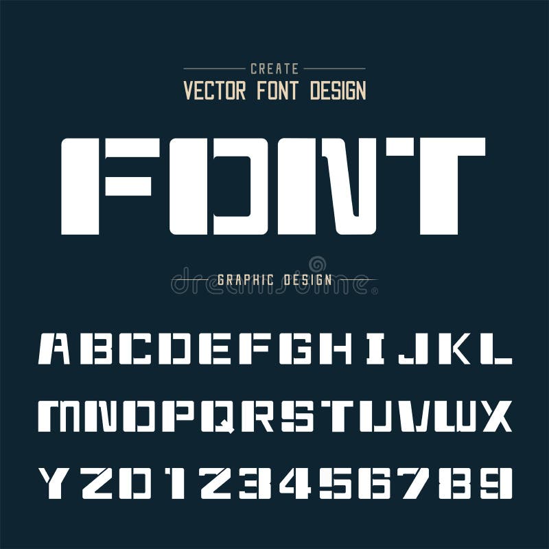Tech Font And Alphabet Vector, Technology Style Typeface Letter And ...