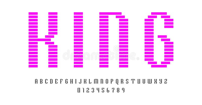 Set of Alphabets Font Letters and Numbers Stock Vector - Illustration ...