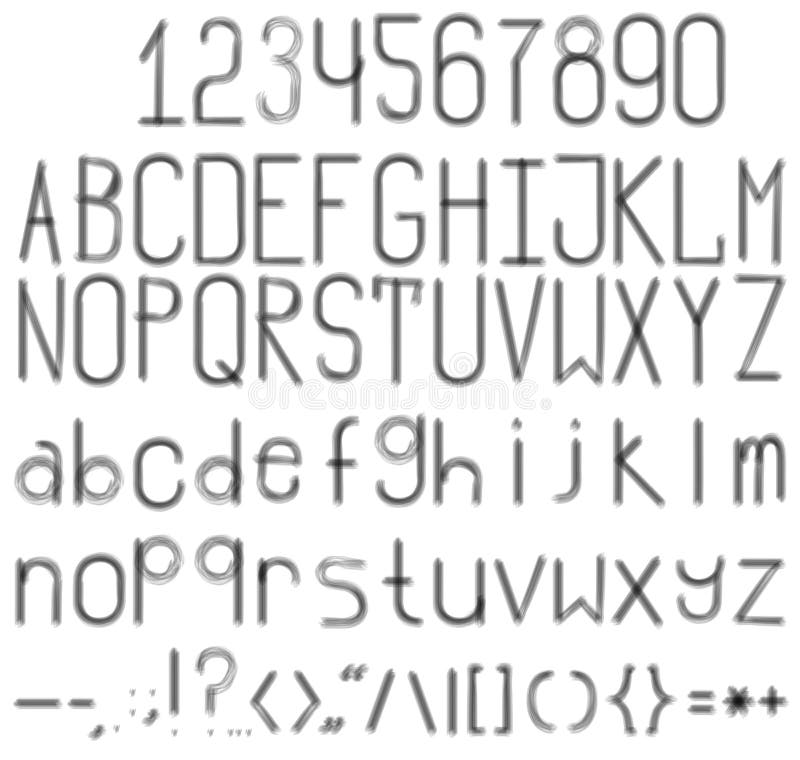 Font stock vector. Illustration of letter, sketch, logo - 55208977