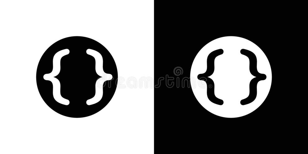 Font Brackets Icon Isolated Flat Vector in Outline Stock Vector ...
