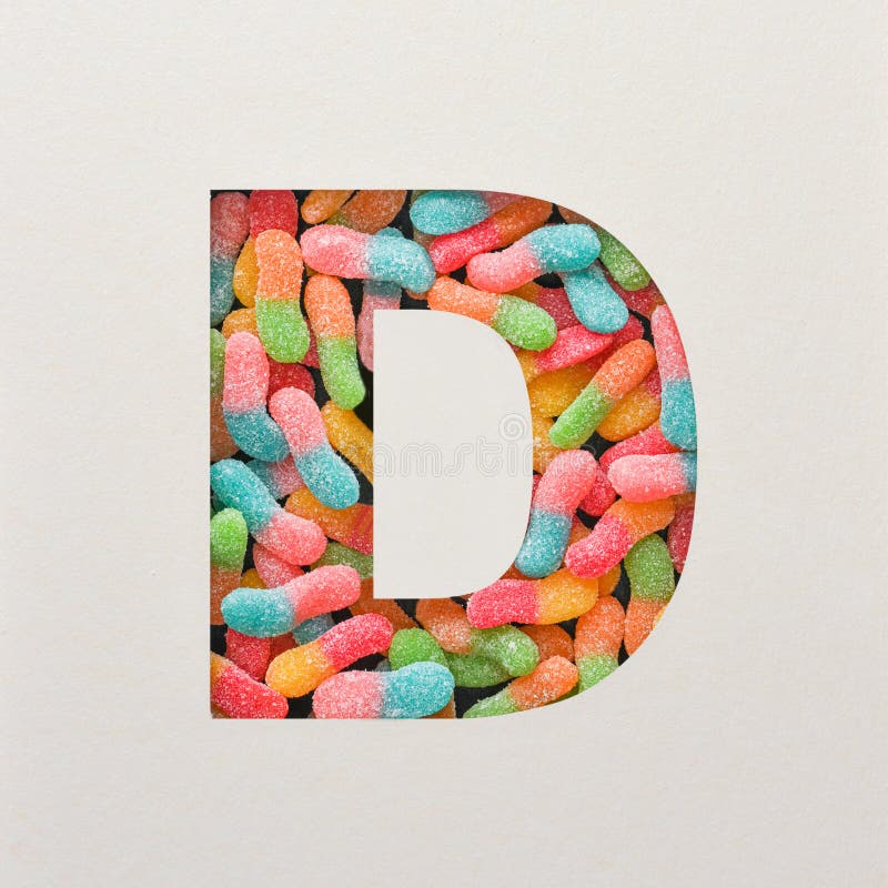 Font Design, Abstract Alphabet Font with Jelly, Realistic Typography ...