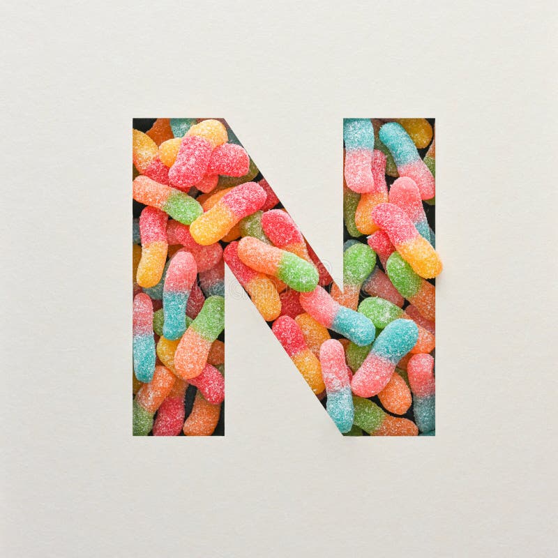 Font Design, Abstract Alphabet Font with Jelly, Realistic Typography ...