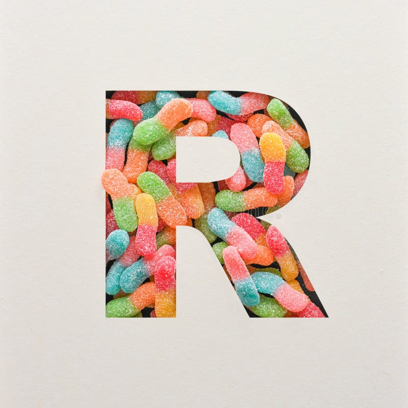 Font Design, Abstract Alphabet Font with Jelly, Realistic Typography ...