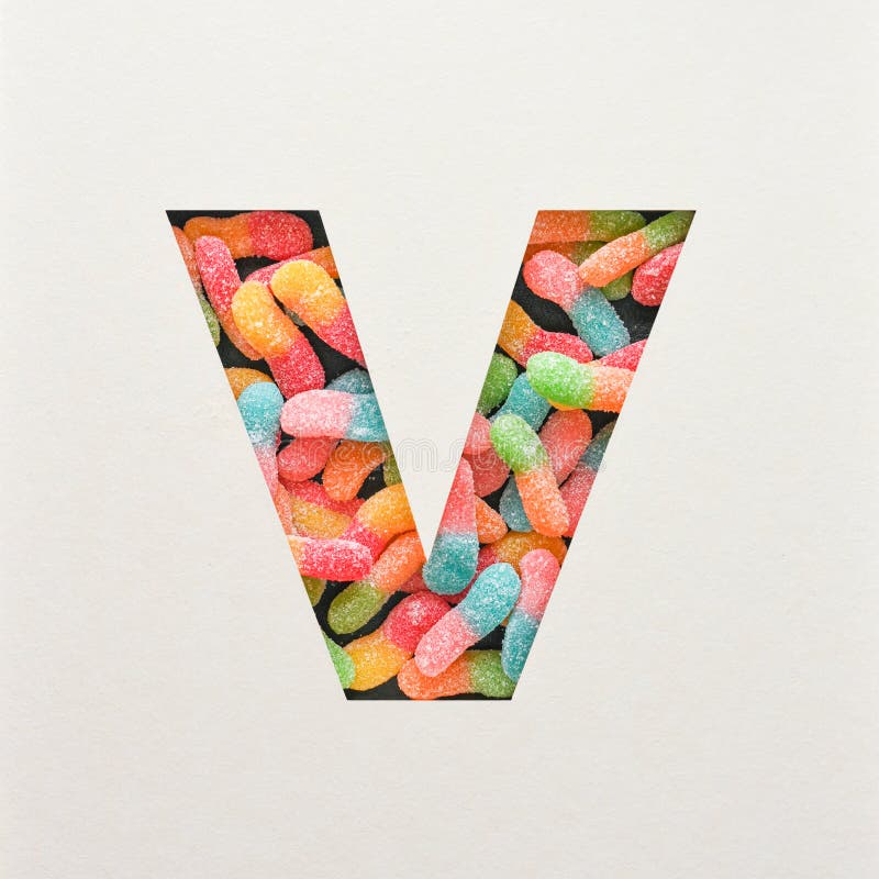 Font Design, Abstract Alphabet Font with Jelly, Realistic Typography ...