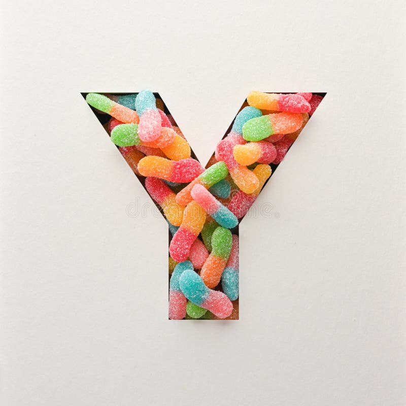 Font Design, Abstract Alphabet Font with Jelly, Realistic Typography ...