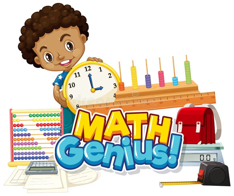 Math Genius Open Head Equations Stock Illustration - Illustration of ...