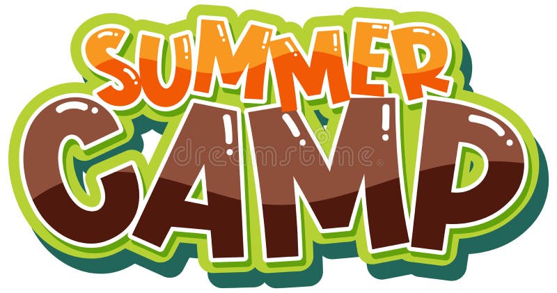 Font Design for Word Summer Camp Stock Vector - Illustration of vector ... Font Design for Word Summer Camp Stock Vector - Illustration of vector ...
