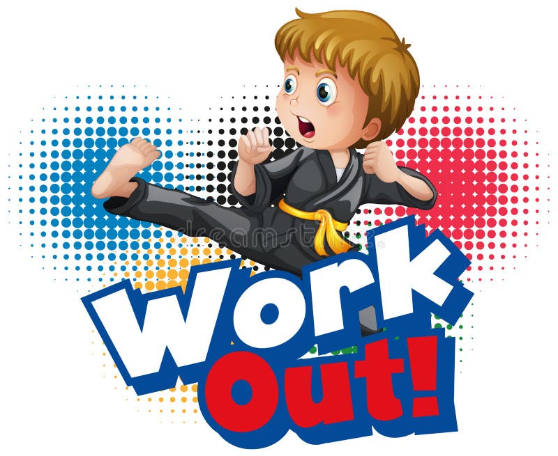 Kid Work Out Stock Illustrations – 390 Kid Work Out Stock Illustrations ...