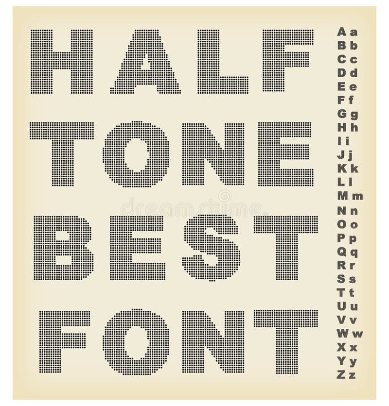 Halftone font stock vector. Illustration of alphabet - 74940408