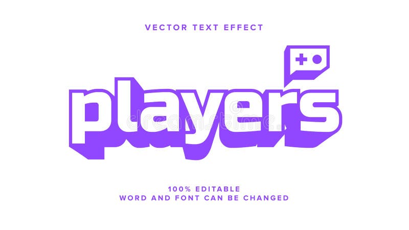 Text Effect Twitch Style, Gamers Logo Template Stock Vector ...