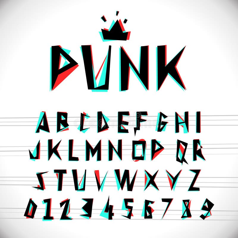 Punk Rock Alphabet Stock Illustrations – 80 Punk Rock Alphabet Stock ...
