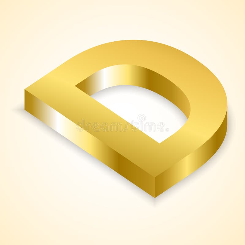 Font gold 3D style stock vector. Illustration of symbol - 137101490