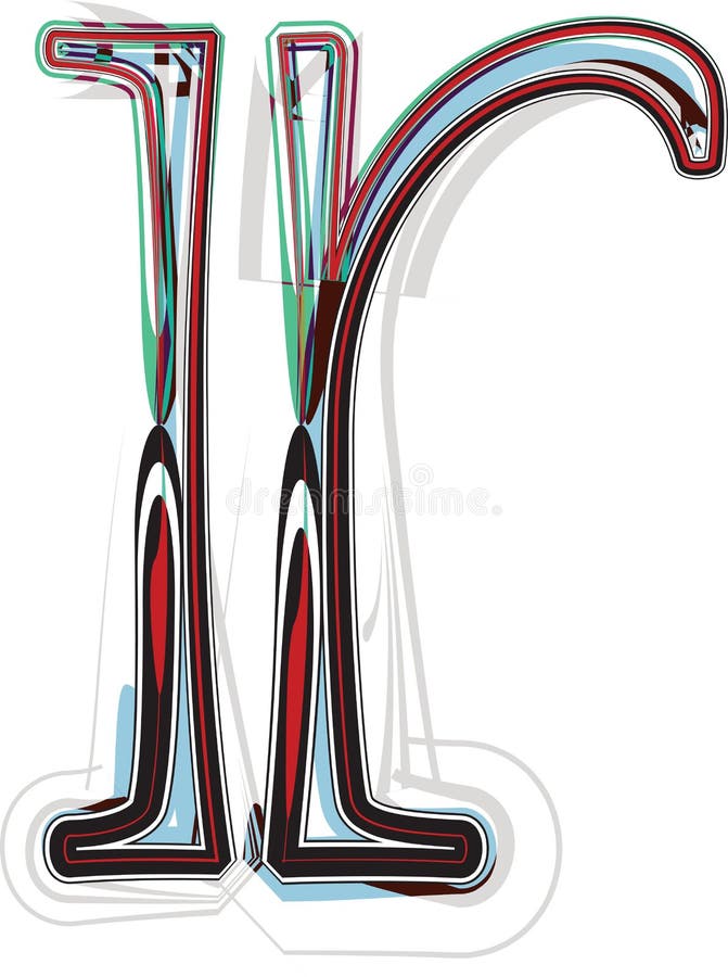 Font Illustration Letter r stock vector. Illustration of isolated ...