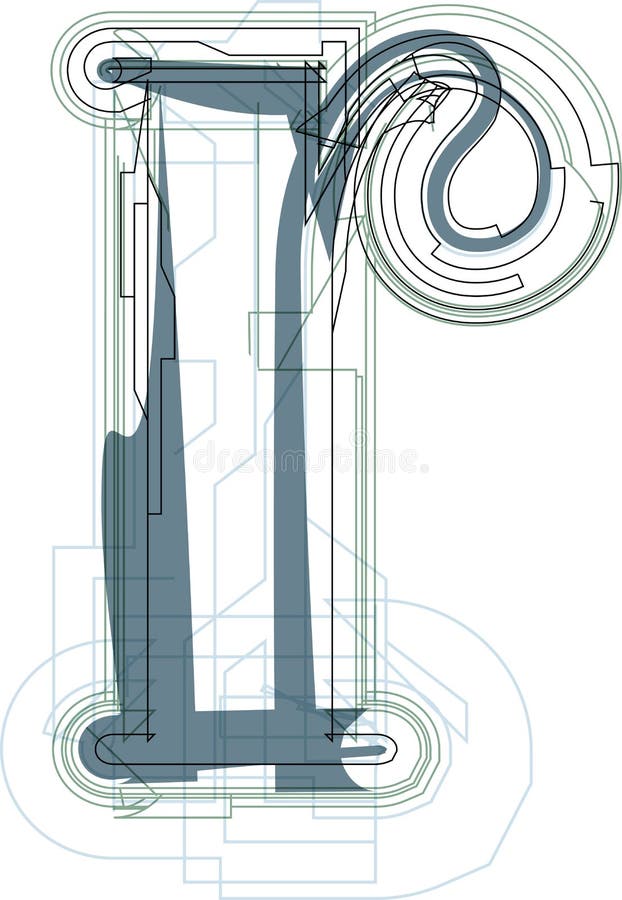 Font illustration LETTER r stock vector. Illustration of abstract ...