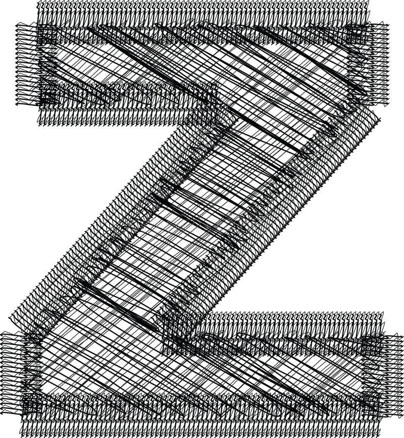 Font Illustration Letter z stock vector. Illustration of abstract ...