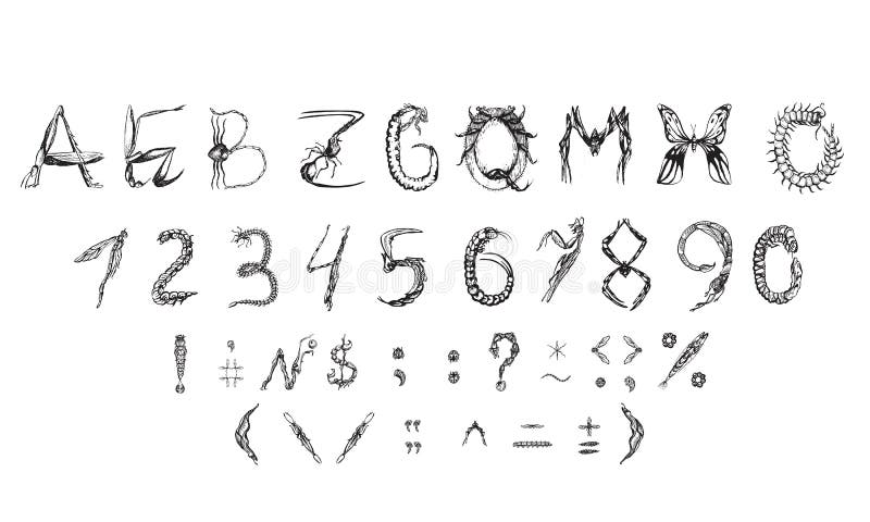 Insects Letters Stock Illustrations – 332 Insects Letters Stock ...