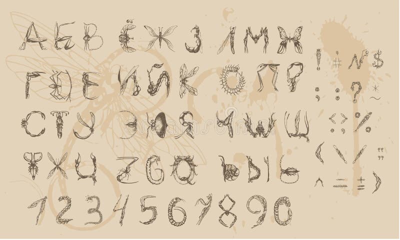 Insects Letters Stock Illustrations – 332 Insects Letters Stock ...