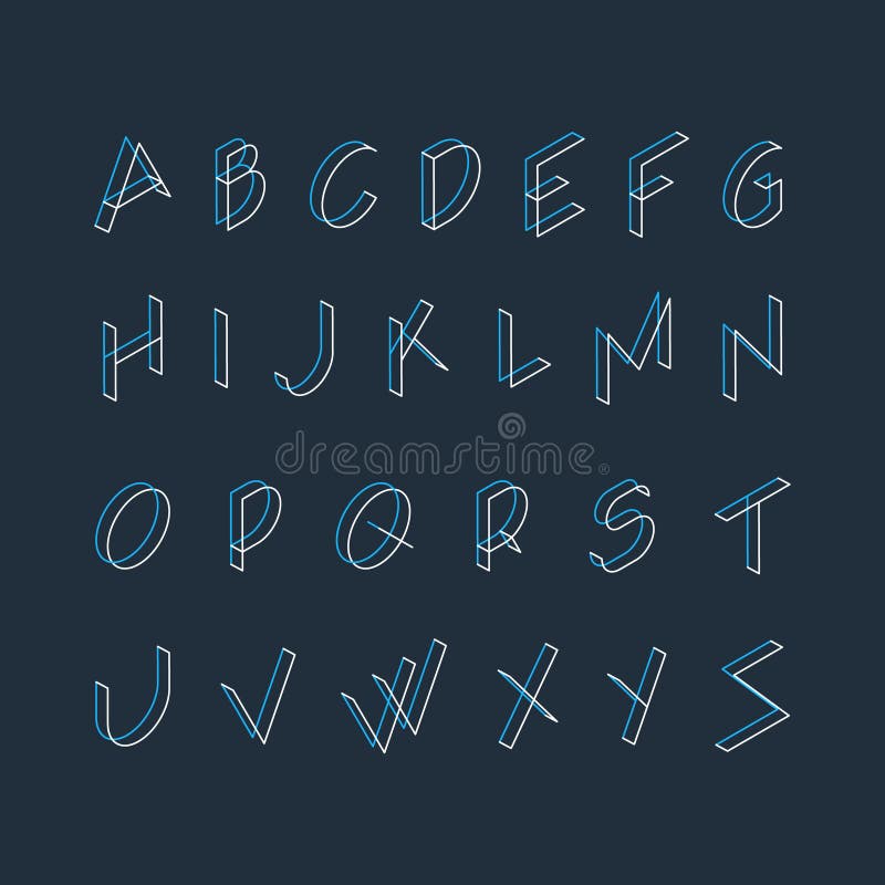 Isometric Pixel Font, Vector Letters, Alphabet Stock Vector ... Isometric Pixel Font, Vector Letters, Alphabet Stock Vector ...