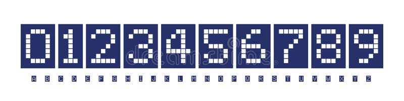 Font Logo Numbers Numeric Alphabet Typography Design Vector Type ...