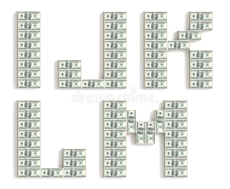 Money Font Letter Dollar Alphabet Money Stock Photos - Download 158 ...